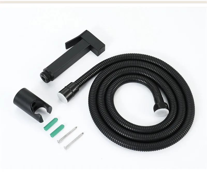 Shattaf Modern Golden Square Toilet Spray Gun - High Pressure Bidet