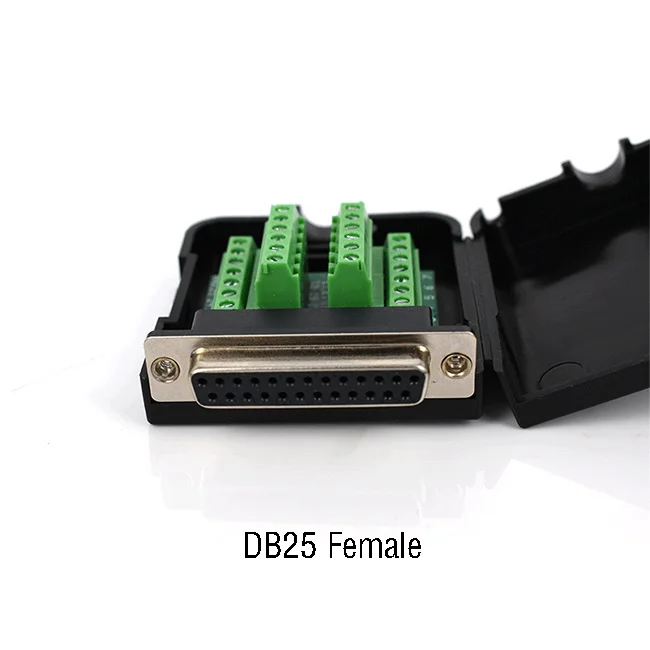 Db25 Solderless Rs232 D-sub Serial To 25-pin Port Terminal Male Female ...