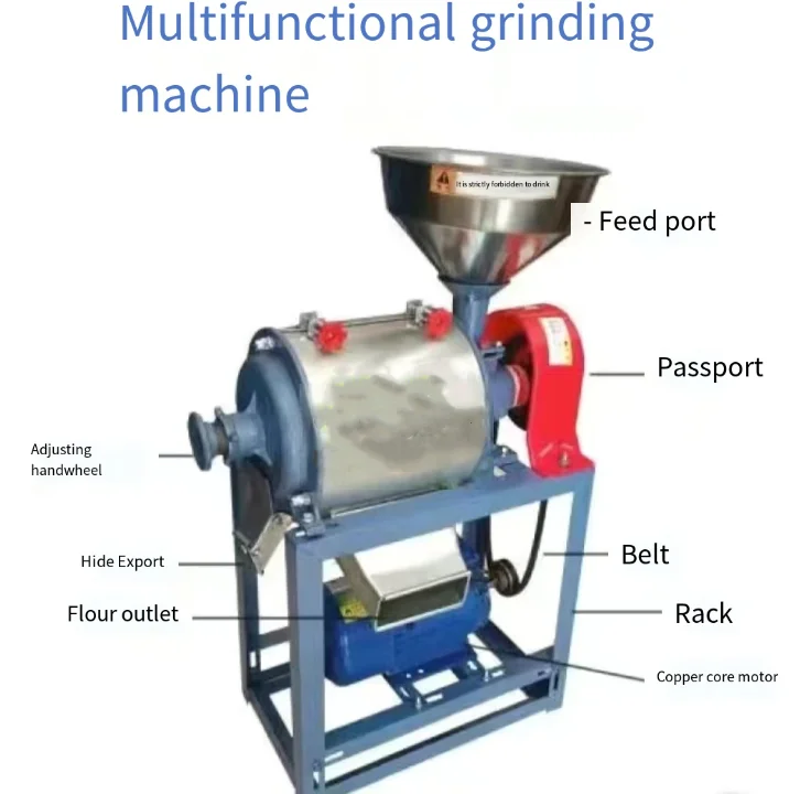 Tebak High-speed Electric Grain Grinder Mini Rice And Wheat Flour Spice ...