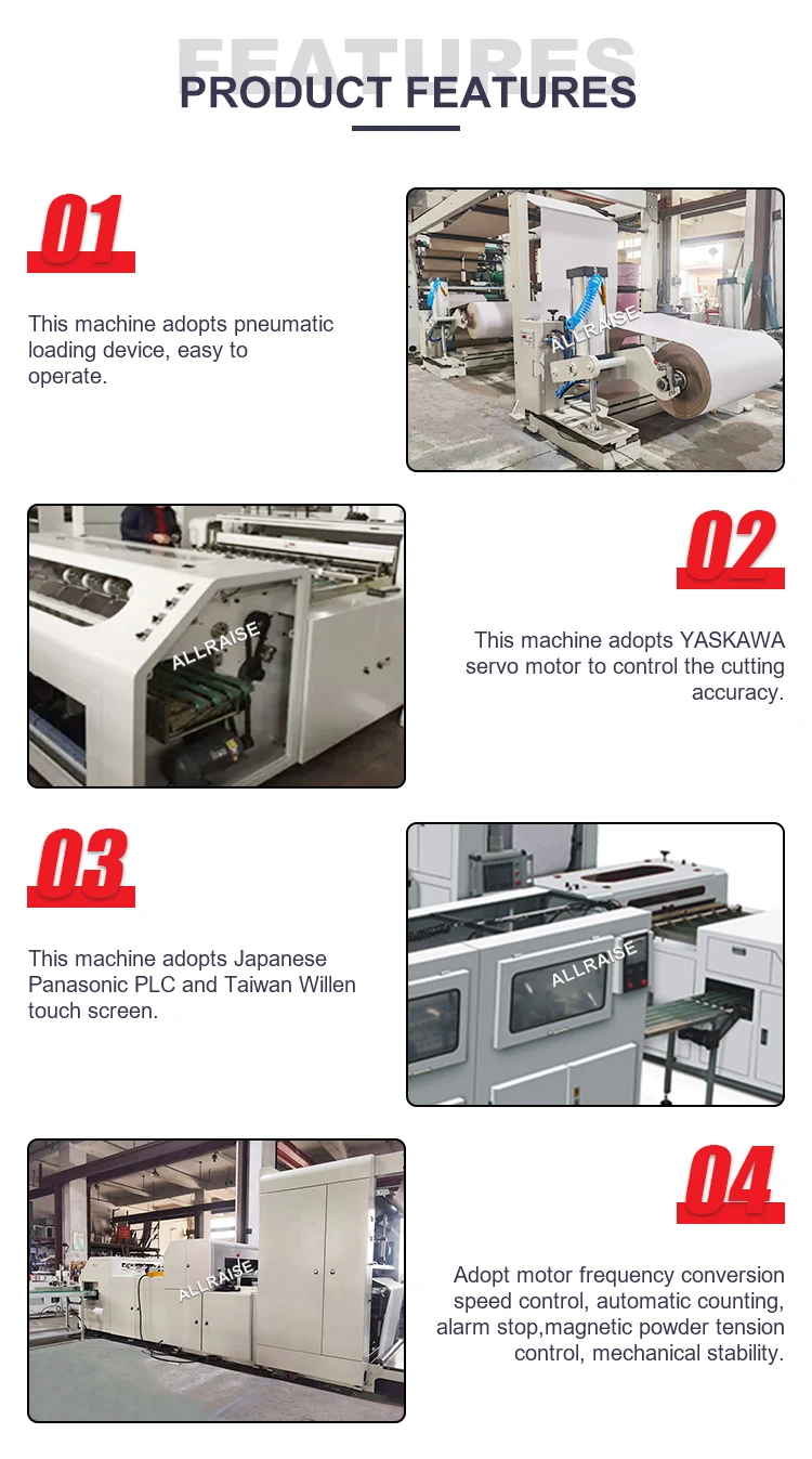 Fully Automatic Roll A4 Paper Cutting and Packing Machine