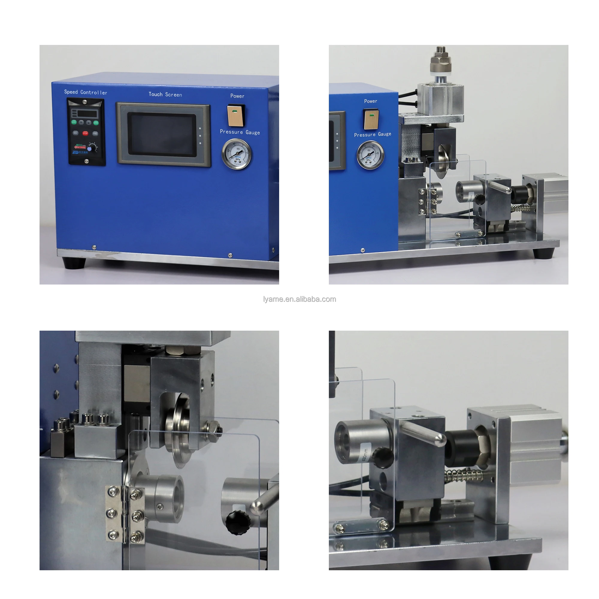 Semi-auto Grooving Machine Used For 18650 Cylinder Cell Grooving ...