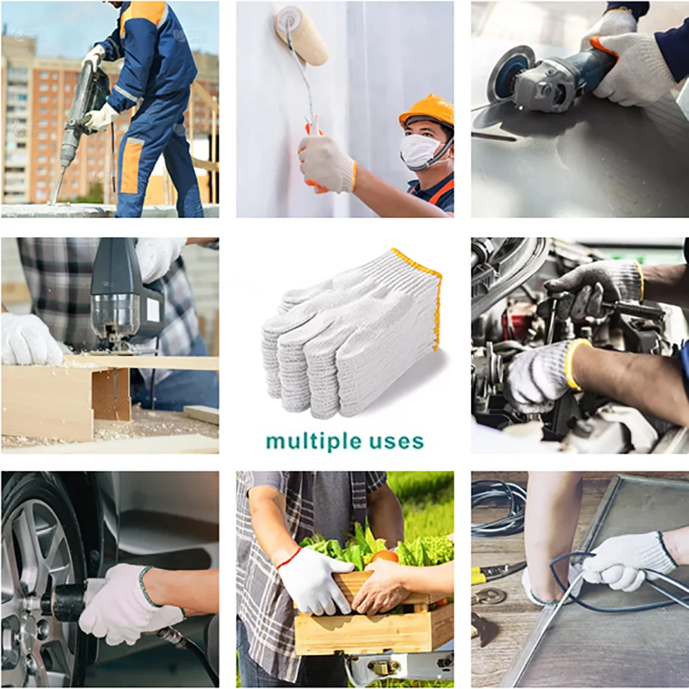 High Quality Cheap Men Women Knitted Labor Protection Gardening Safety ...