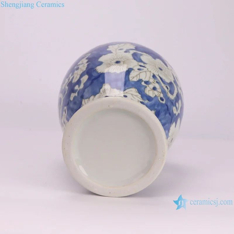 Chinese Vase Shapes - Antique Fish Tail with White Flowers