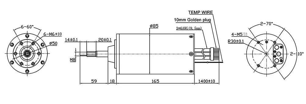 Flipsky 85165 150kv Waterproof Brushless Motor For Efoil & Ejet Boards