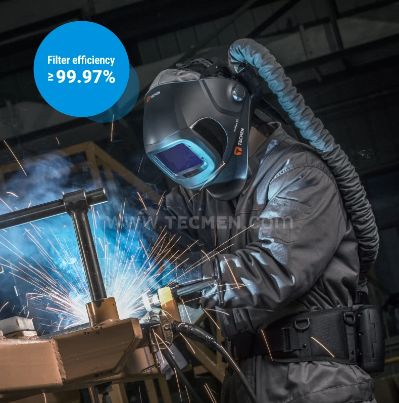 TECMEN FREFLOW V3 - Advanced Air Purifying Welding Helmet