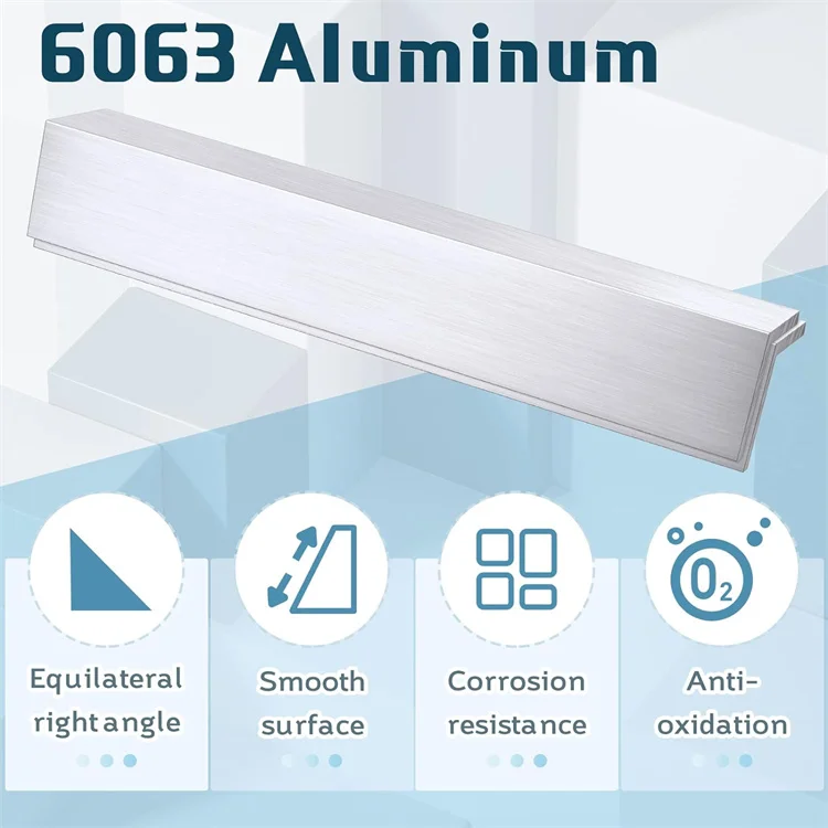 Industrial Extruded Aluminum L-shaped Angles Profile Metal Wall Guard Trim - Buy Aluminum ...