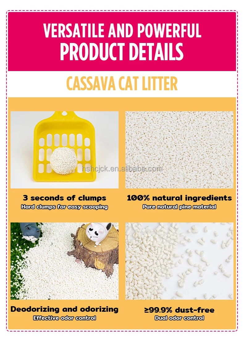 Haisenpet Natural Flushable Tofu Cat Litter - Cheap & Free Design