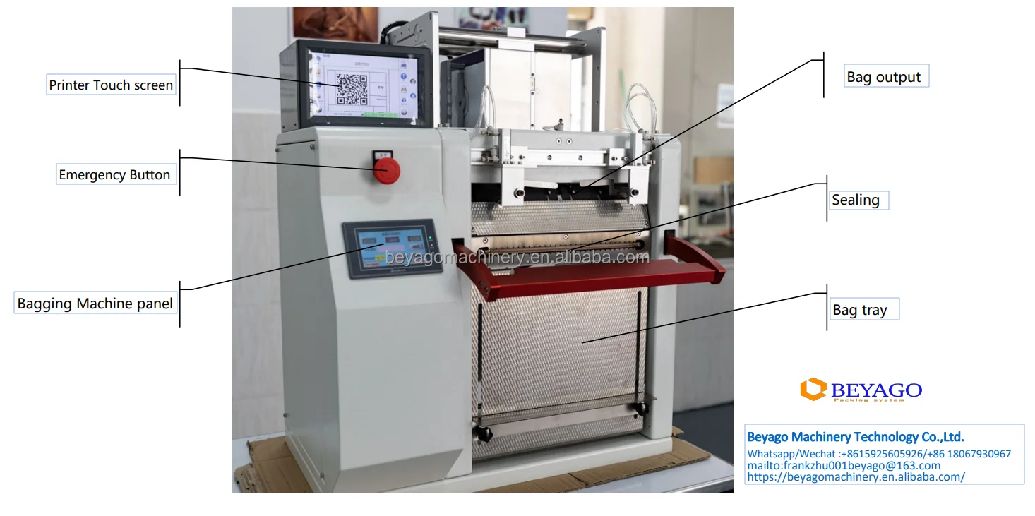 Autobag/ Poly Automatic Bagger Desktop Pre-opened Roll Bag Packing ...