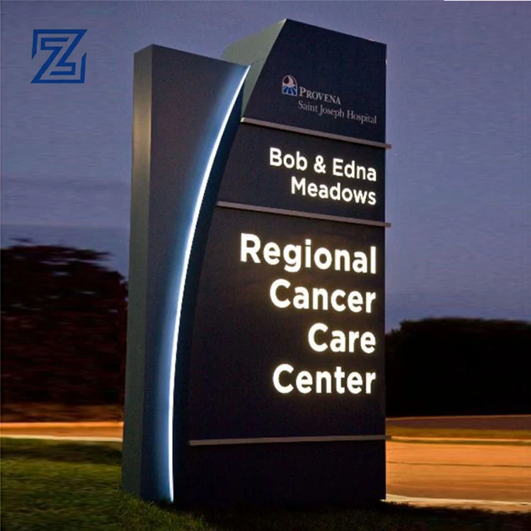 Wayfinding Signage Pole Pylon Sign Monument Signs for Mall Shop ...