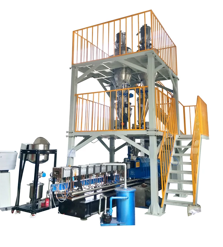 Tsh Series High Torque Twin Screw Extruder Caco3 Filler Masterbatch ...