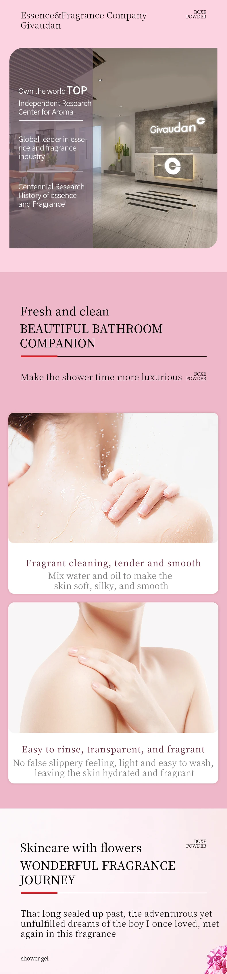 VEZE Korean Cherry Blossom Perfume Moisturizing Body Wash