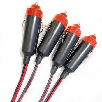 Red Head 12v Cigarette Lighter Plug Black Straight Wire With Multiple ...