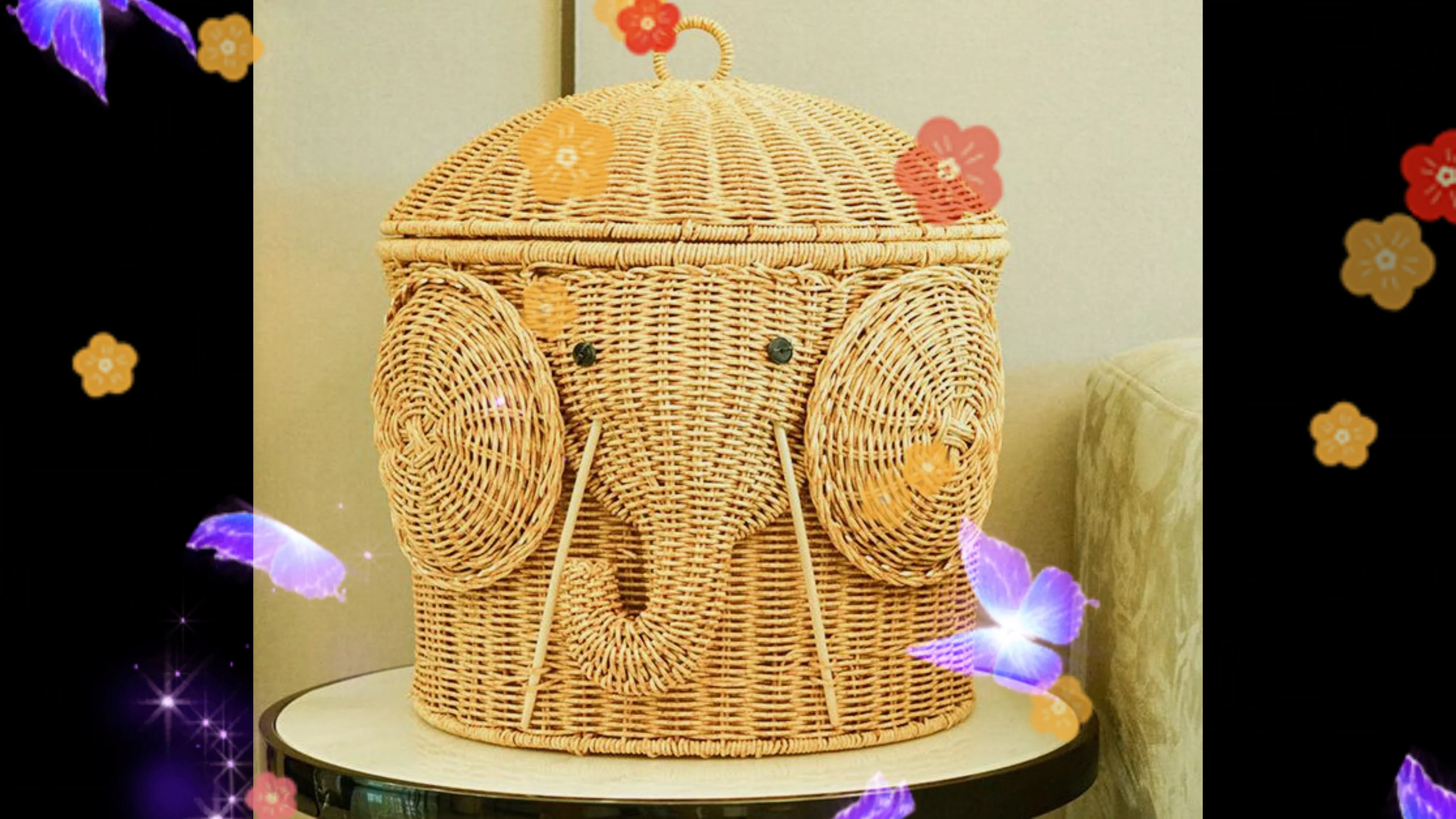 Hot Sales Rattan Handicraft Storage Home Decoration Food Laundry Woven ...