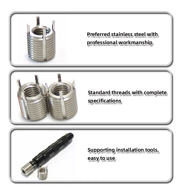 Key Locking Thread Inserts - Reliable Stainless Steel Fasteners