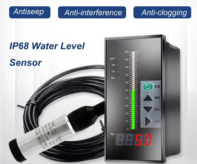 Submersible 4-20ma Water Level Sensor For Water Tank - Buy Submersible ...
