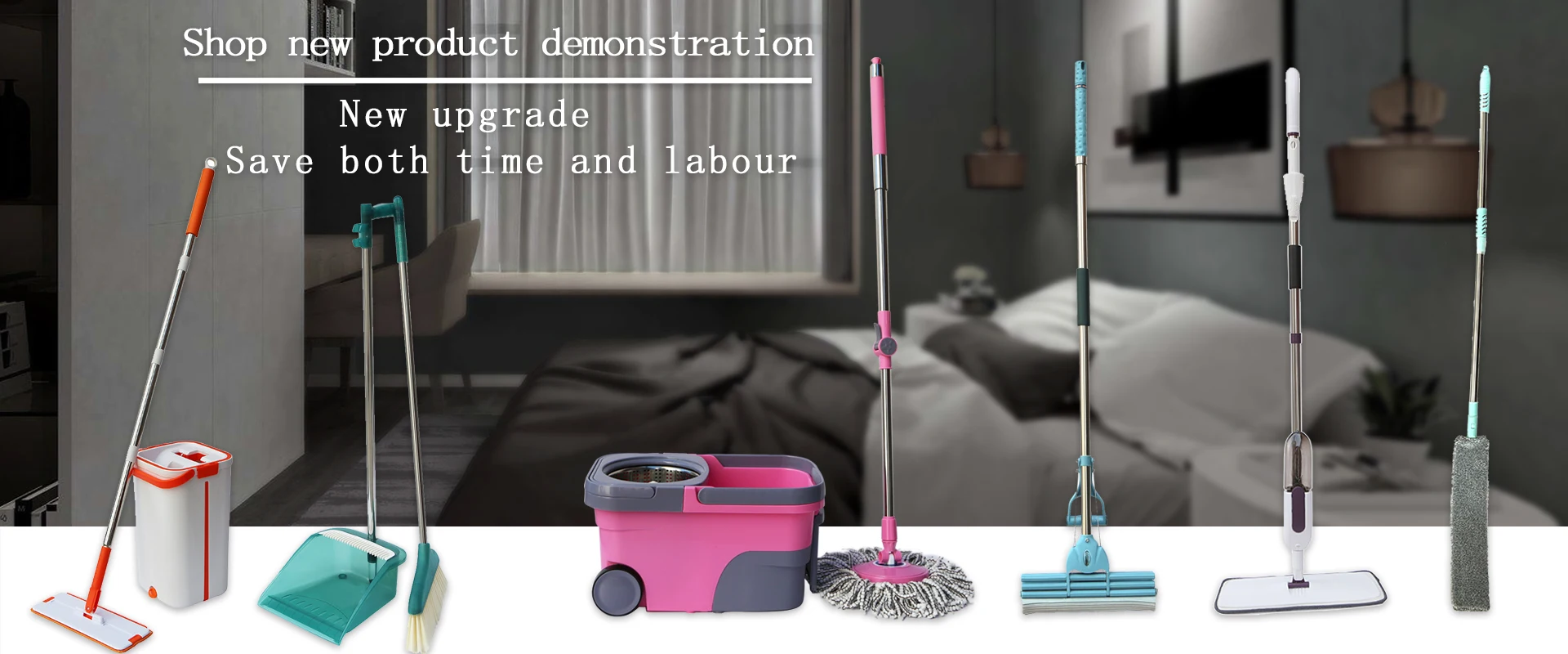 Hot Selling Floor Cleaning Mob Mop 360 Magic Rotating 8L Mop and and ...