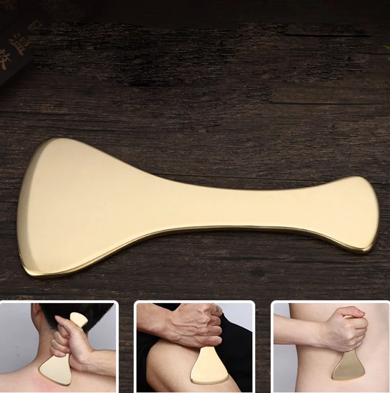 Diy Copper Gua Sha Board Body Massage Tool Metal Brass Guasha Board For ...