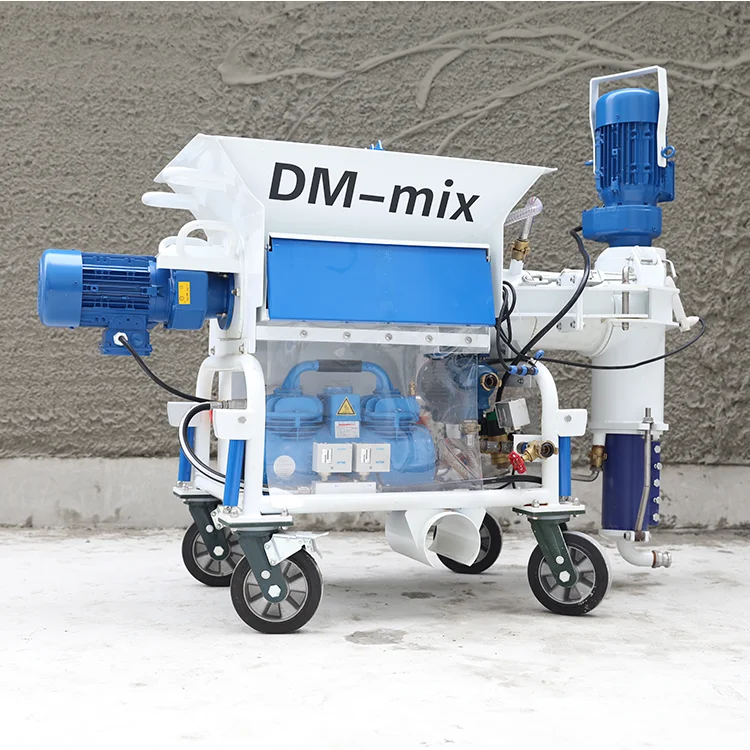 Derutu DM-Mix 100L Hopper Mortar Spray Machine Core Motor Concrete ...