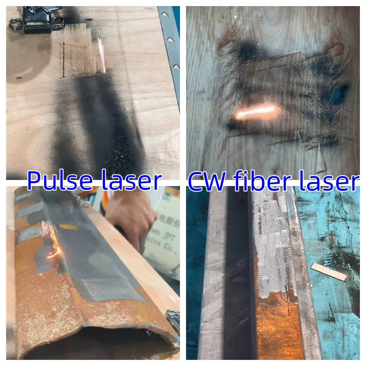 Wireless Control Pulsed Laser Cleaner Pollution-free Repaire Copper ...