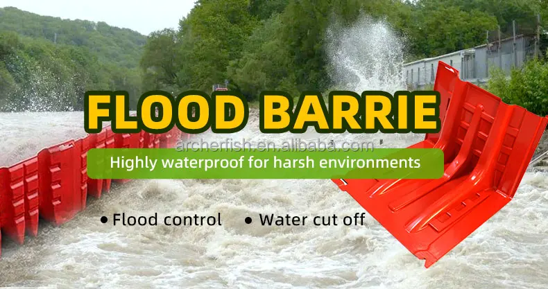 Movable Safety Flood Control Board Mobile Flood Barriers Plastic Wall ...