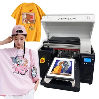 Funsun Advanced A3 Digital Flatbed Printer Industrial Textile Fabric ...