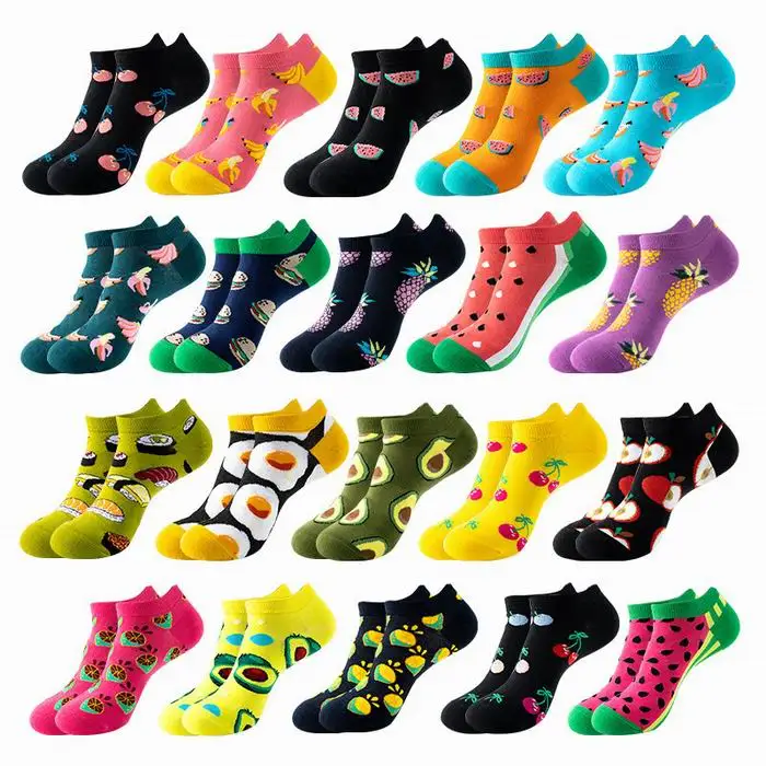 Wholesale/customized Full Printing Low Cut Socks Fashion Ins Socks ...