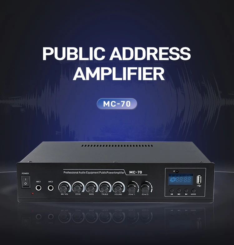 Pa System Mini Mixer Power Amplifier 60w With Usb,Mp3,Bt - Buy Audio Amplifier Amplifier Mp3 ...