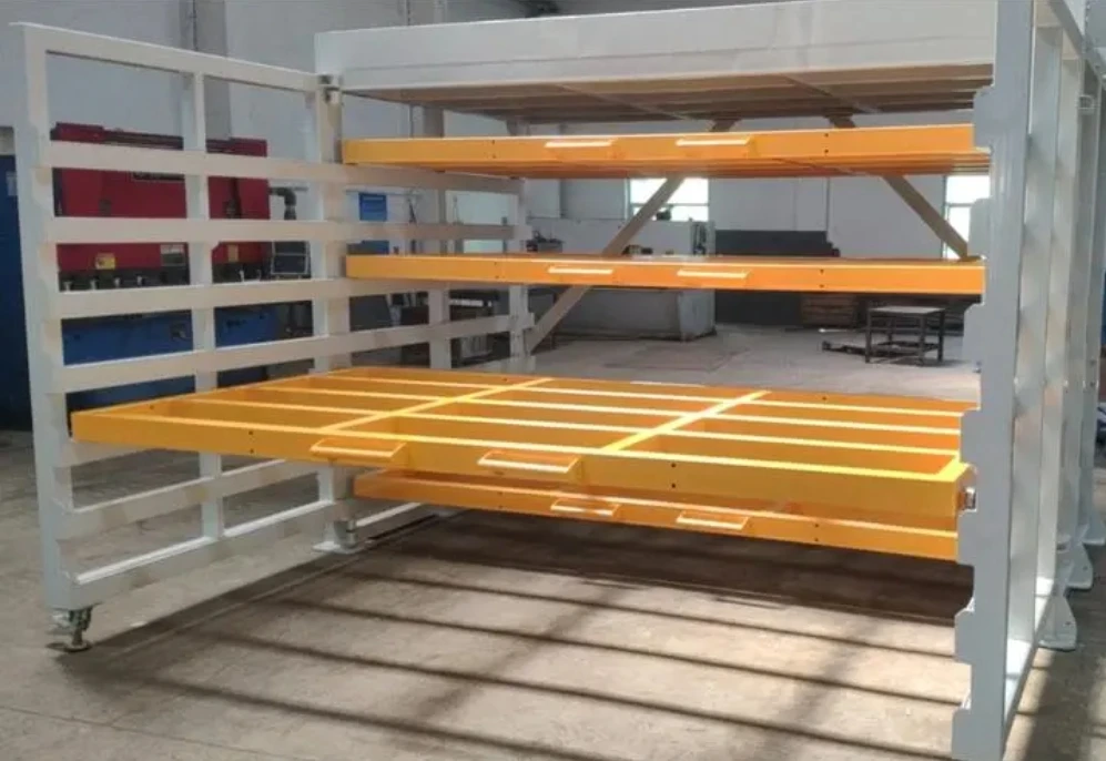 EBILTECH Heavy Duty Roll Out Sheet Rack - Customizable Storage