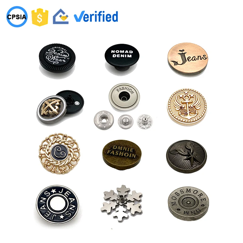 Custom 831 Leather Jacket Buttons Logo Customized Wallet Press Stud ...