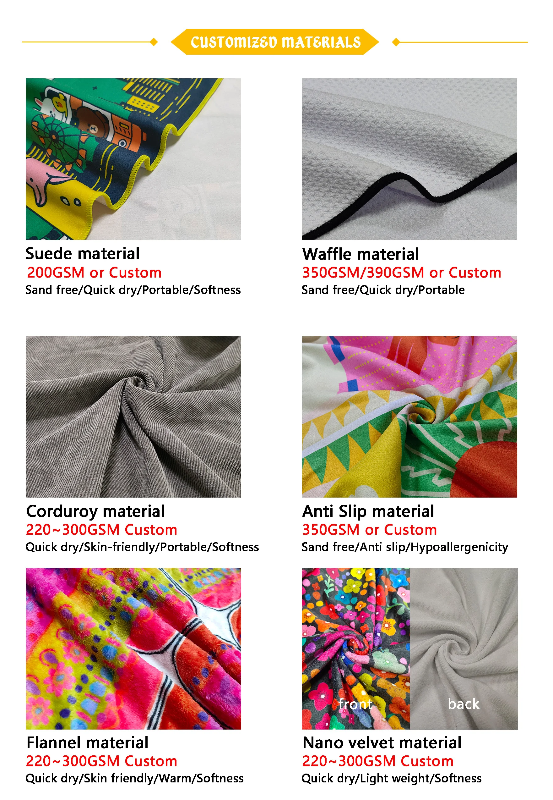 Digital Printed Super Absorbent Microfiber Waffle Weave Golf Towel ...