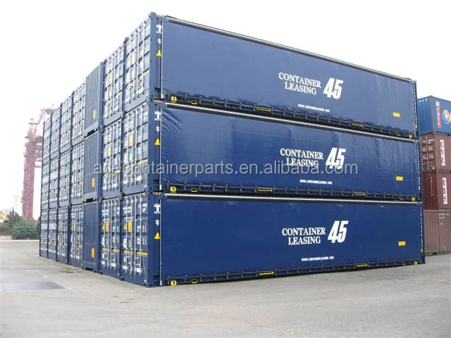 New High Cube 40ft Shipping Container with PVC Curtain Side Door for Sale