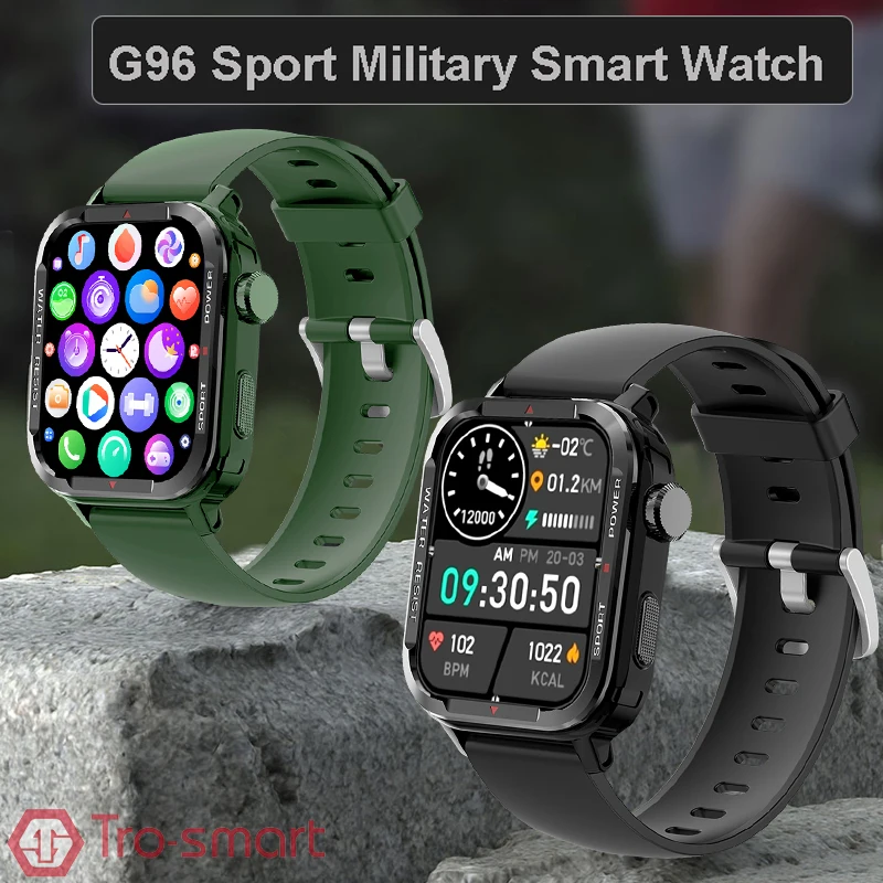 1.85 Inch Full Screen G96 Smart Watch Bt Calling Phone Watches ...