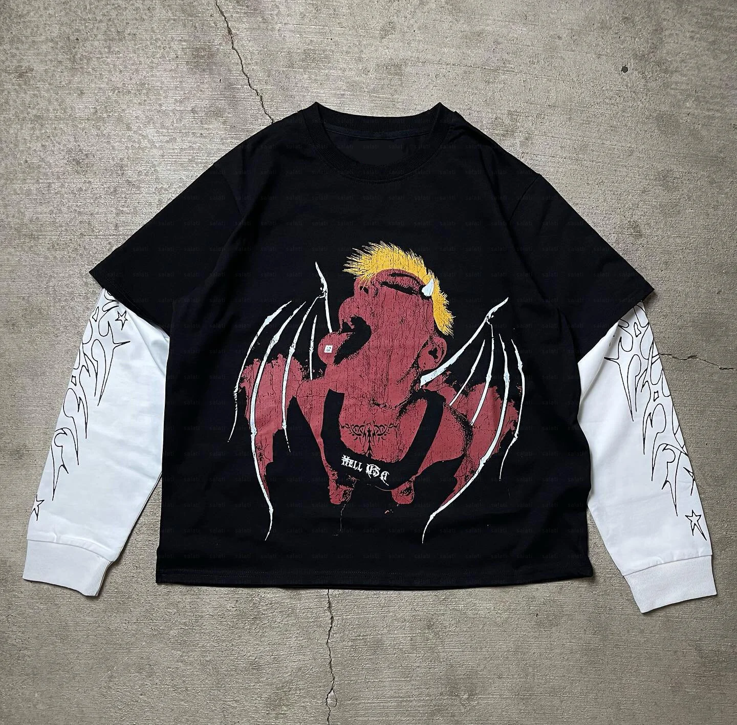 Custom Drop Shoulder Tshirt Boxy Graphic Tee 320 Gsm Cotton Screen ...