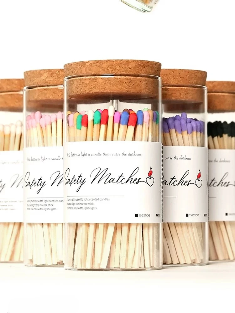 Wooden Glass Bottle Matches Match Sticks in Bulk Wholesale Colored ...