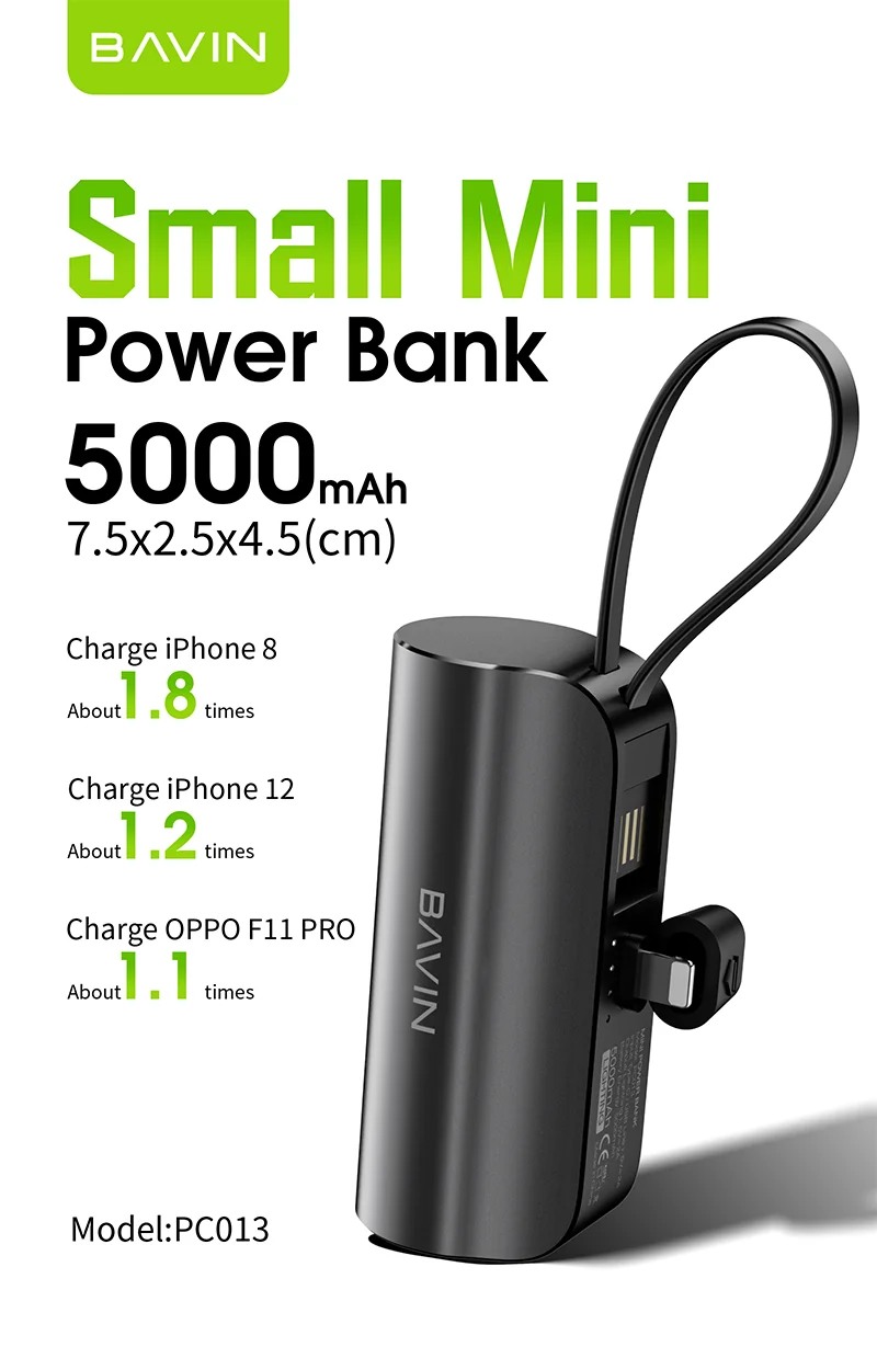 BAVIN 5000mah Wireless Power Bank - Fast Charging Solutions