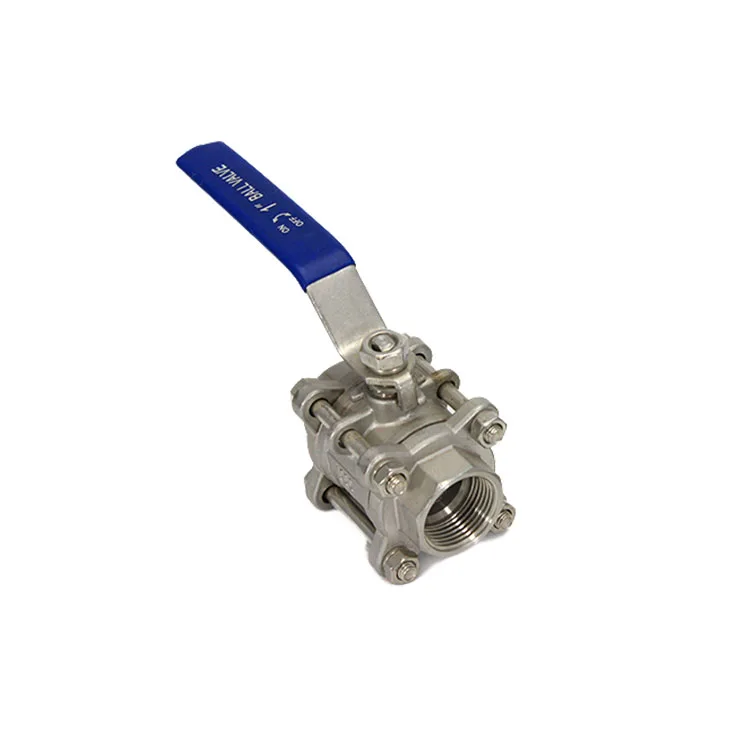 2PC/3PC Handle Ball Valve DN10~100 Water Flow Control Manual Operated 2 ...