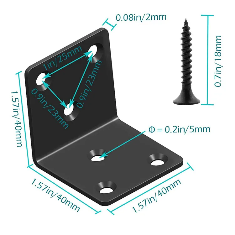 Stainless Steel Solid Shelf Support Corner Brace Joint Right Angle ...