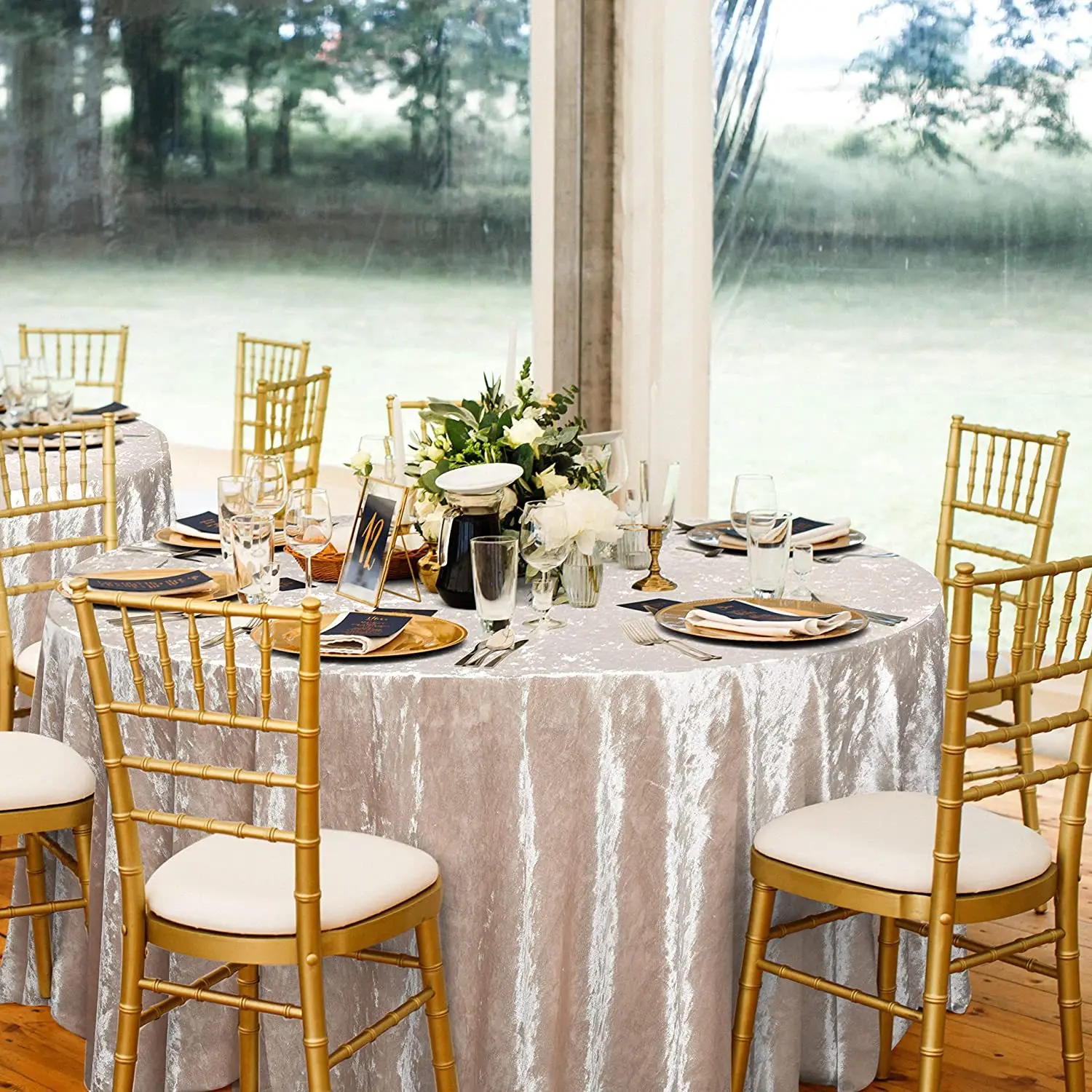 Round Velvet Tablecloths Wedding Luxury 120 Round Tablecloth Polyester ...