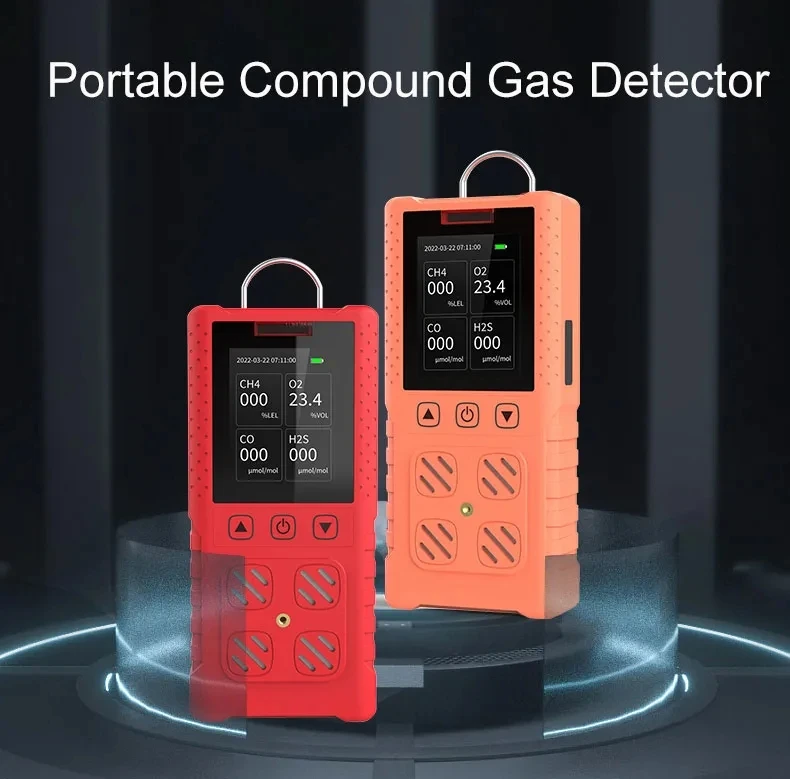 Confined Space Combustible Co O2 H2s Gas Analyzer Portable Multi Gas ...