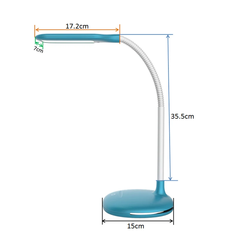 Sml Rechargeable Desk Light Usb Study Reading Led Table Lamp Lamp With ...