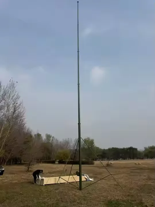Hand Crank Lifting Monitoring Pole - Custom Telescopic Mast