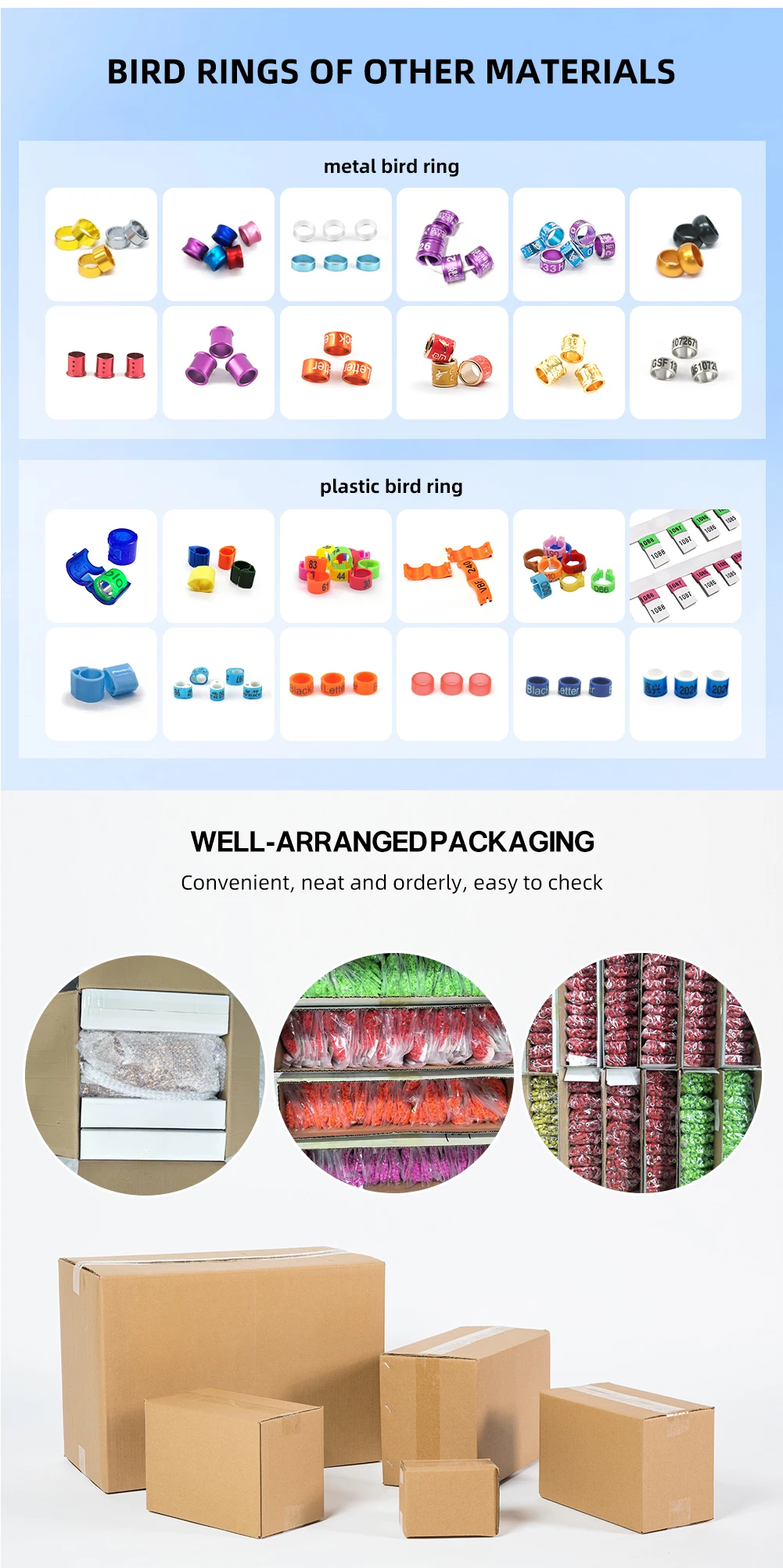 Wholesale Bird Band Parrot Leg Tag Pigeon Rings 3mm Aluminum Ring For ...