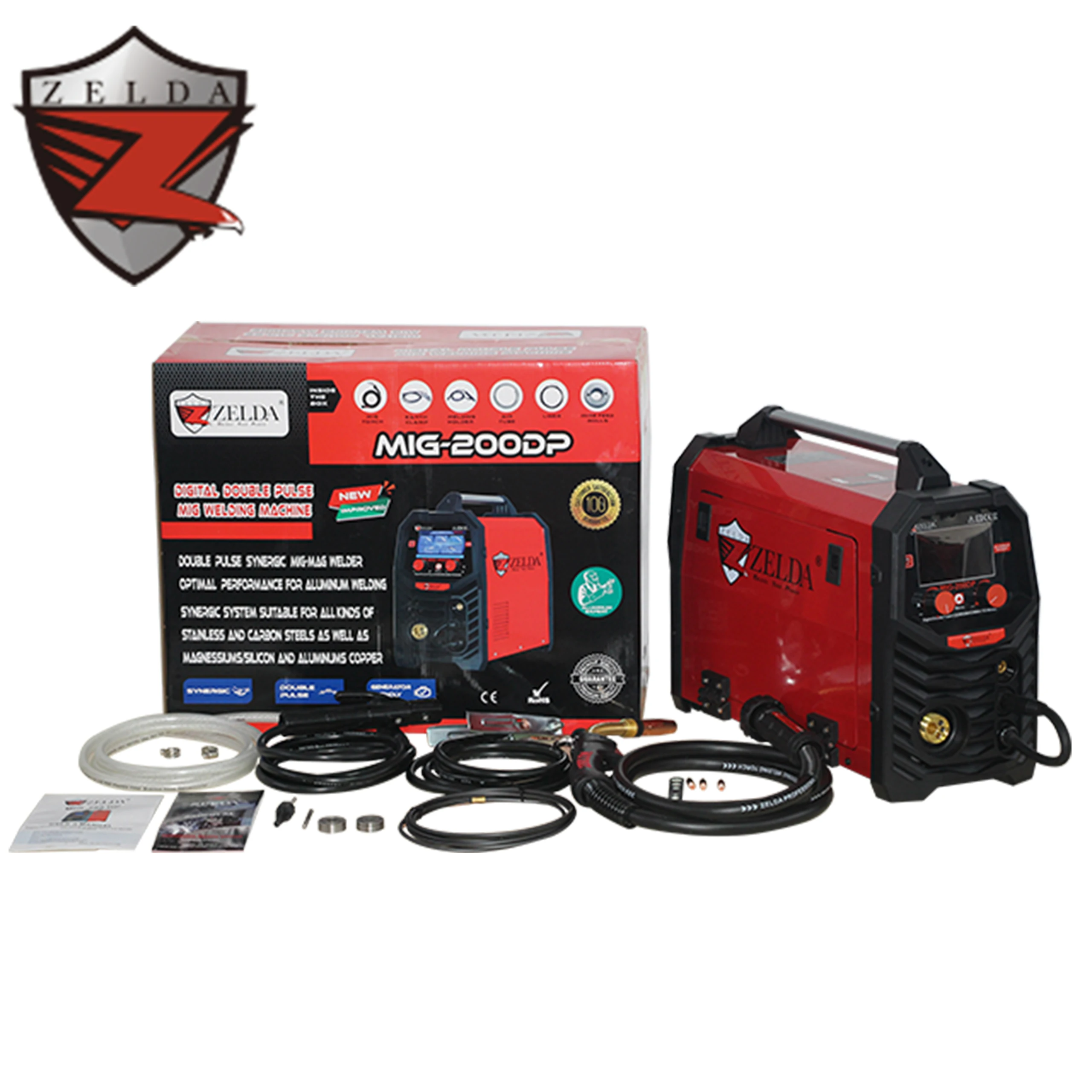 Aluminum Double Pulse 230v 200a Mig Welders For Welding Aluminum - Buy ...