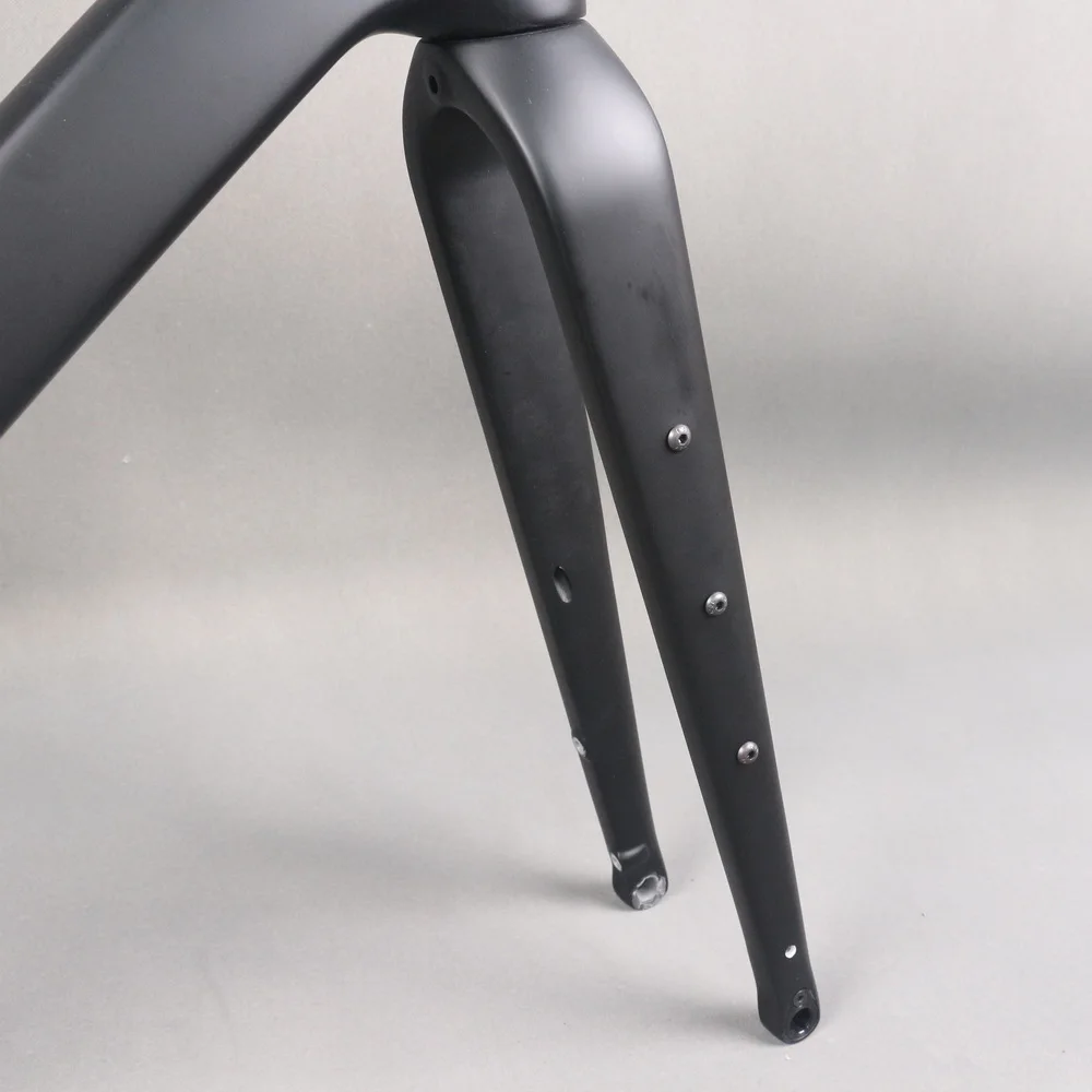 Full Hidden Cable Disc Gravel Bike Frame GR048 Carbon Fiber