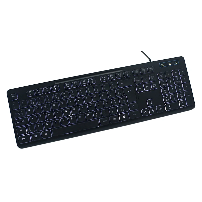 Single Color Backlit Gaming Keyboard Led Backlit 104 Keys Multi ...