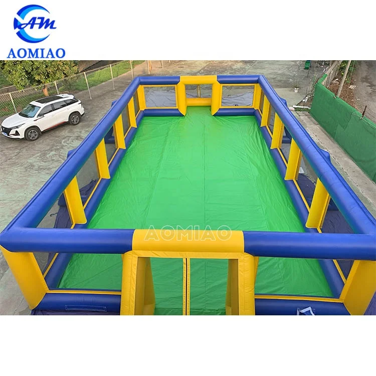 Commercial Outdoor Inflatable Football Field - Air Sealed Soccer Arena ...