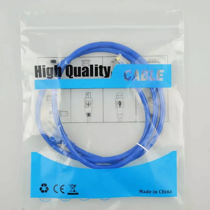 Sn-pc6-26b Blue Color Optional 3m Cat6 Patch Cord Individual Bag Packed ...
