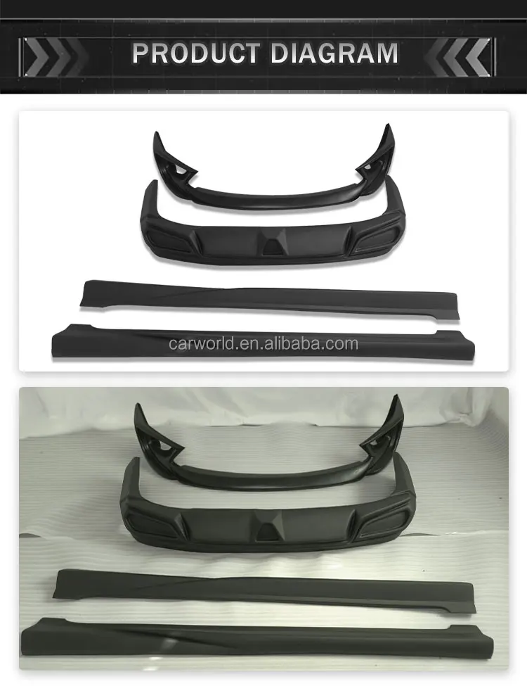 Car Accessories Body Kits - Rear Diffuser Lip for Toyota Vios 2014-2016