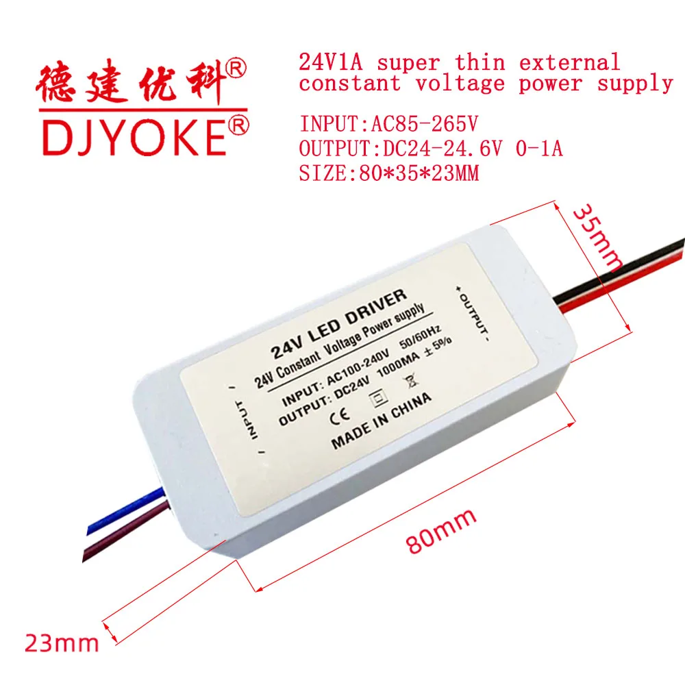 Ac Dc Converter Dc 24v 1a Constant Voltage Power Supply 24w Super Thin ...