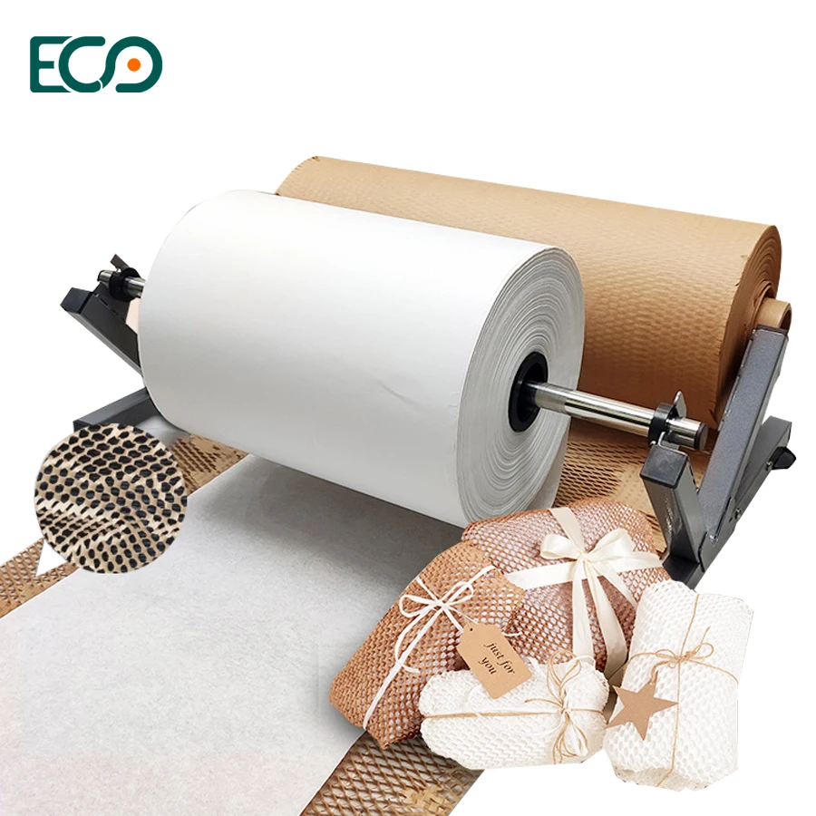 Single And Double Reel Dispenser Honeycomb Kraft Paper Roll Distributor ...
